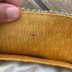 Rodo | Bags | Vintage 98s Rodo Silver Gold Crochet Clutch | Poshmark